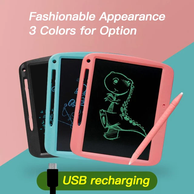 RECHARGEABLE LCD WRITING Tablet 9 Inch Handwriting Drawing Tablet With ...