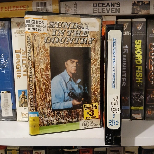 1983 SUNDAY IN The Country Merlin Video Vhs- Ernest Borgnine Ex Rental ...
