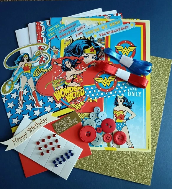 A5 DC WONDER Woman Card Making Kit Papercraft. £11.99 - PicClick UK