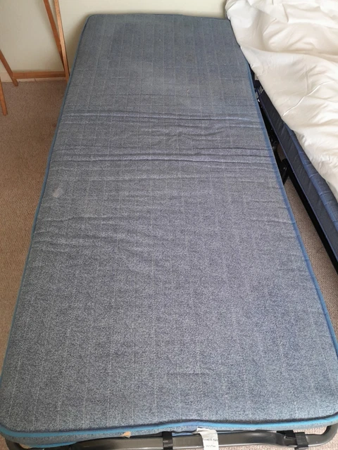 SINGLE FOLDING GUEST Bed with Mattress in very good condition £30.00 ...