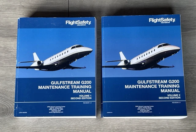 GULFSTREAM G200 MAINTENANCE Training Manual Set by FlightSafety $135.96 ...