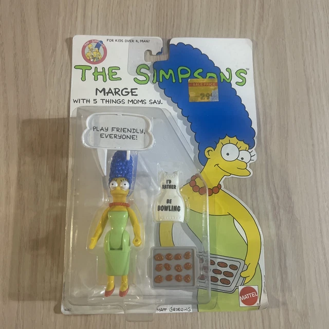 MATTEL THE SIMPSONS Marge Simpson figure Complete MOC 1990 NEW £29.99 ...