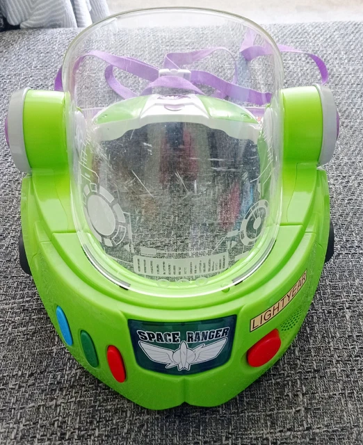 DISNEY TOY STORY Buzz Lightyear Space Ranger Jet Pack Helmet Lights ...