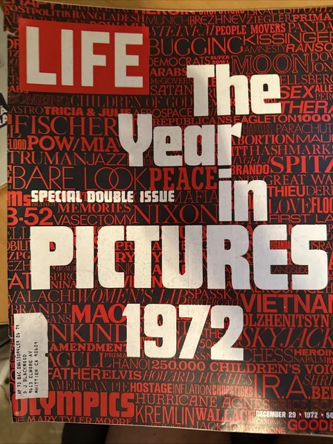 LIFE MAGAZINE, SPECIAL Double Issue: The Year in Pictures 1972 (Dec. 29 ...