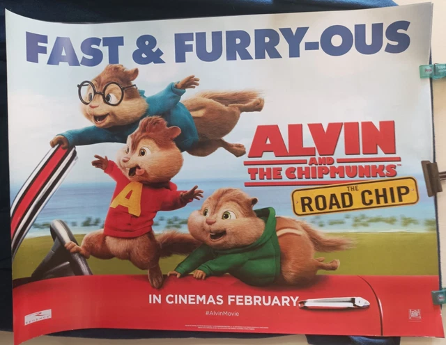 ALVIN & THE Chipmunks The Road Chip Original Quad Cinema Poster £7.99 ...