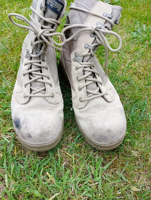 GENUINE BRITISH ARMY Issue Magnum Desert Assault / Patrol Combat Boots ...
