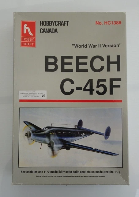 HOBBYCRAFT | &WORLD War II Version" Beech C-45F | HC1388 | 1:72 EUR 23 ...