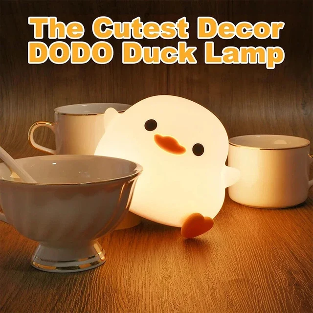 CARTOON BEAN DUCK Lamp Led DoDo Duck Night Light Nursery Nightlight ...