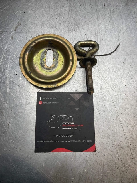 PORSCHE 924/944 SPARE wheel retaining plate & short bolt. £38.50 ...