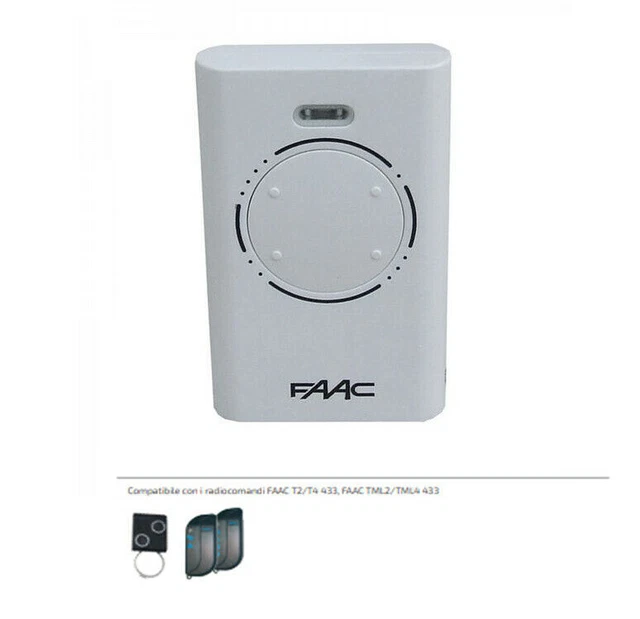 TÉLÉCOMMANDE RADIO TRANSMETTEUR faac XT XT4 868 Slh Rolling Code 787010 EUR 23,24 - PicClick FR