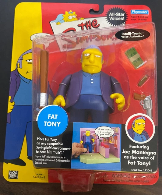 THE SIMPSONS 2000 Interactive Fat Tony Action Figure New Sealed ...