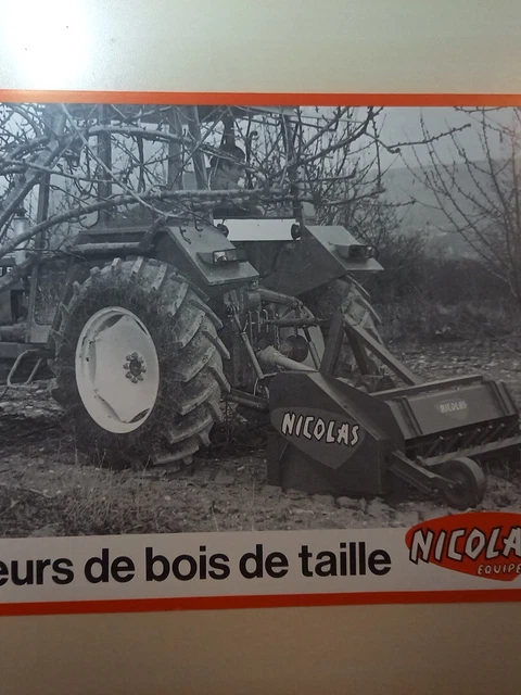 PROSPECTUS BROCHURE TRACTEUR Nicolas deutz fahr publicité renault ford ...