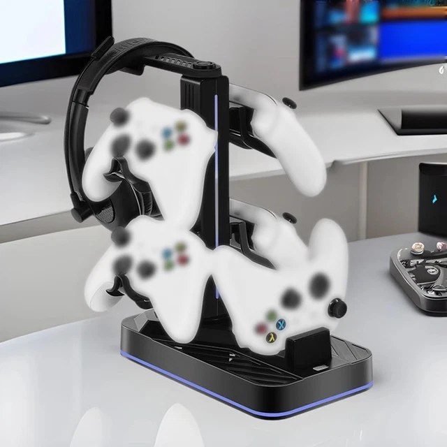 FOR PS5 GAMING Charging Dock with Light Display and Efficient Space Use ...