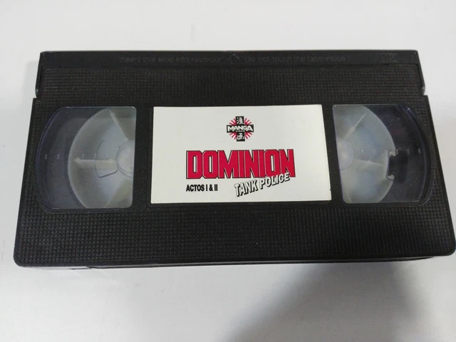 DOMINION TANK POLICE Acts 1 & 2 - VHS Tape Film Anime Manga sin Boîte ...