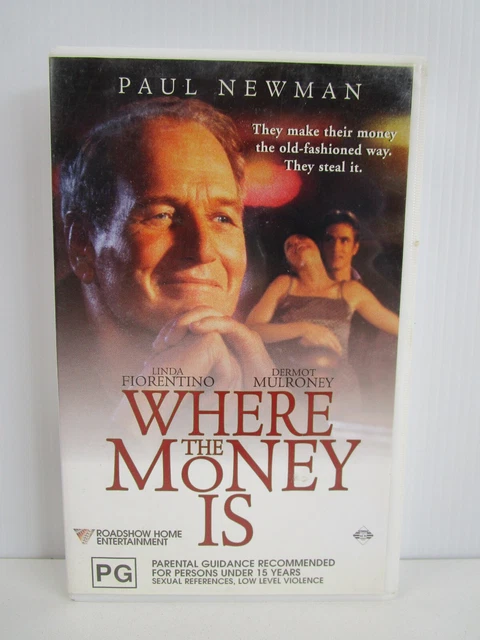 WHERE THE MONEY Is, Paul Newman, VHS Tape, Vintage Video, Movie PG 2000 ...