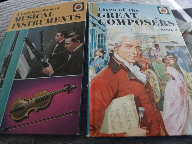 VINTAGE LADYBIRD BUNDLE: Lives Of The Great Composers 1969,Musical ...