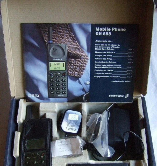 ERICSSON GH688 HANDY OVP Mobile Cell Phone Locked Spare Parts GH 688 D ...