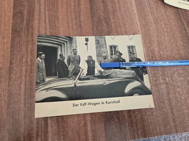 FOTOGRAFIE VOLKSWAGEN/DER KDF- Wagen In Karinhall/1942-Sw-Foto/Original ...