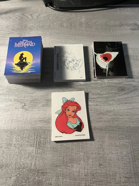 THE LITTLE MERMAID 1991 Pro Set Base Card & Insert Set Of 90/15/15/7 ...