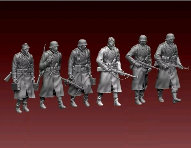 WW2 GERMAN SOLDIERS Full Set Soldiers 1/16th Resin Printed £59.50 ...