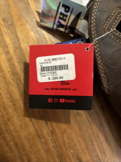 PHANTOM RIDER BY Double H Men's 16" (Waterproof Snake Boots DH5390 Size ...