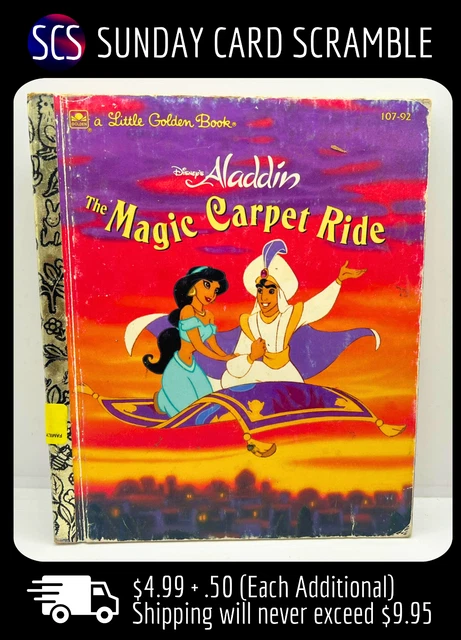 DISNEY’S ALADDIN THE Magic Carpet Ride A Little Golden Book Vtg 1993 🚚 ...