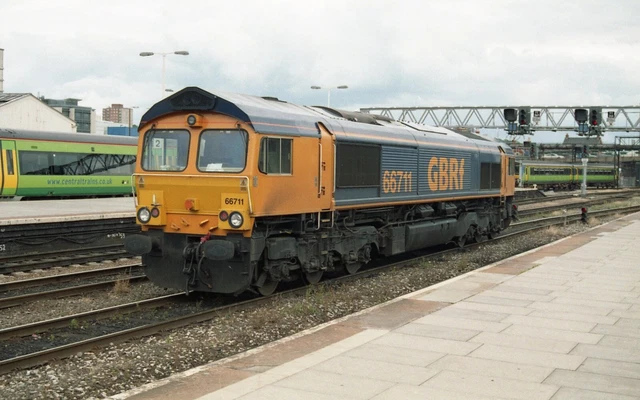 COLOUR NEGATIVE, CLASS 66, 66711, GBRF livery, Nottingham £1.05 ...
