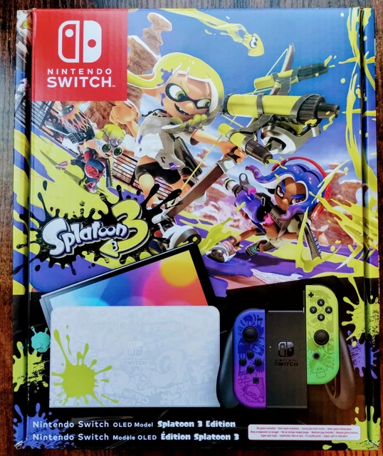 NINTENDO SWITCH OLED Model Splatoon 3 Edition Console With 128GB Micro ...