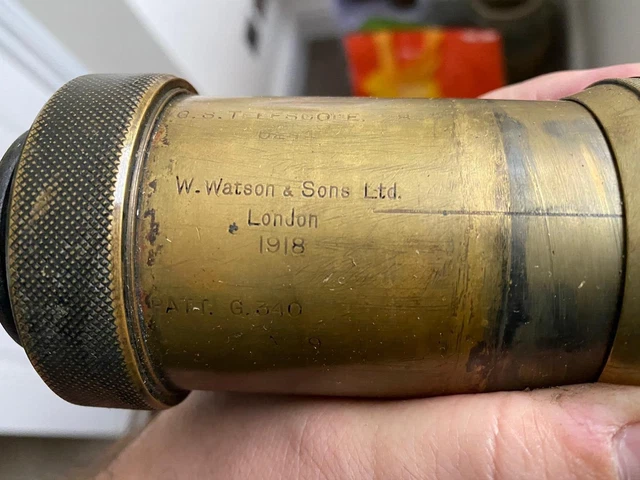 WORLD WAR I Relic - Sighting Scope, British, Military - Wooden Box ...