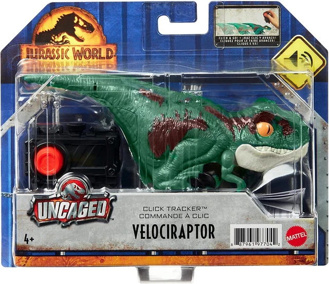 JURASSIC WORLD DOMINION Uncaged Click Tracker Velociraptor £31.89 ...