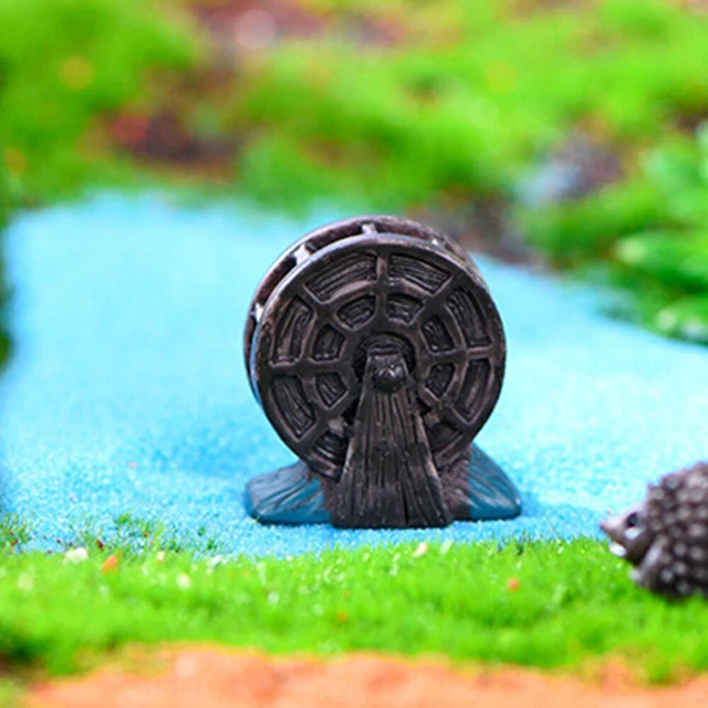 10PCS TABLETOP WATER Wheel Scene Layout Water Wheel Sand Table ...
