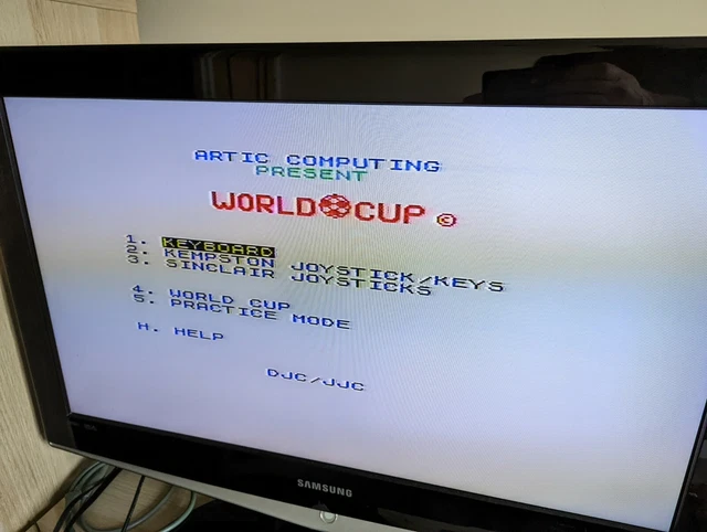 WORLD CUP FOOTBALL - Spectrum 48K/128K Tape - Artic 1984 - Tested ...