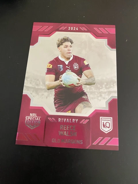 NRL-TRADERS CARDS-2024-RIVALRY- S18- REECE WALSH-QLD MAROONS- $4.50 ...