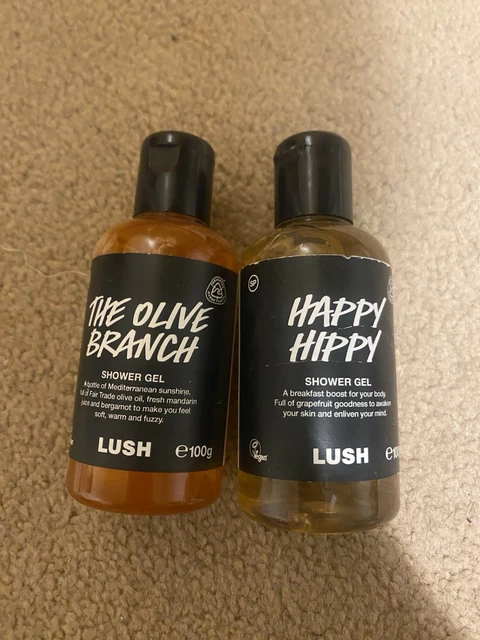 LUSH THE OLIVE branch and happy hippy shower gel bundle duo £10.00 ...