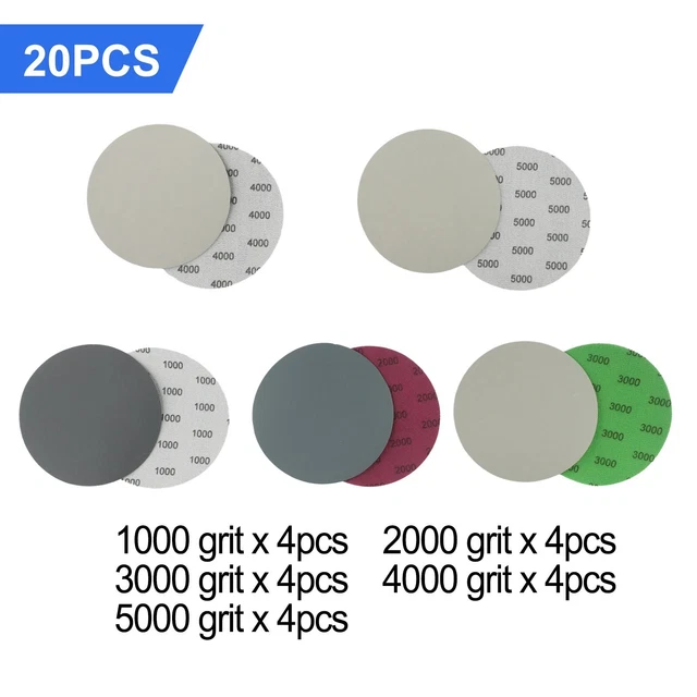 PROFESSIONAL GRADE SILICON Carbide Sandpaper Set of 20 for Mold ...