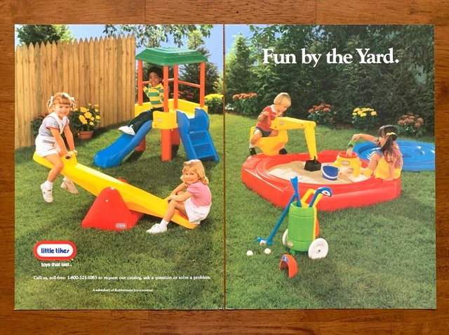 1987 LITTLE TIKES Yard Playground Toys Vintage Print Ad/Poster 80s Kids ...