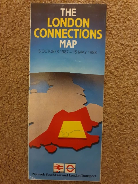 NETWORK SOUTHEAST MAP & London Connections Map 1987/8 £0.99 - PicClick UK