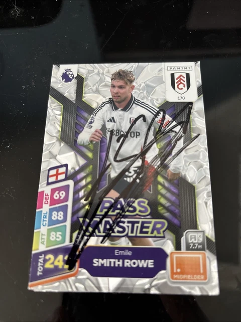 MATCH ATTAX 2025 Emile Smith Rowe Fulham Signed £2.49 - PicClick UK