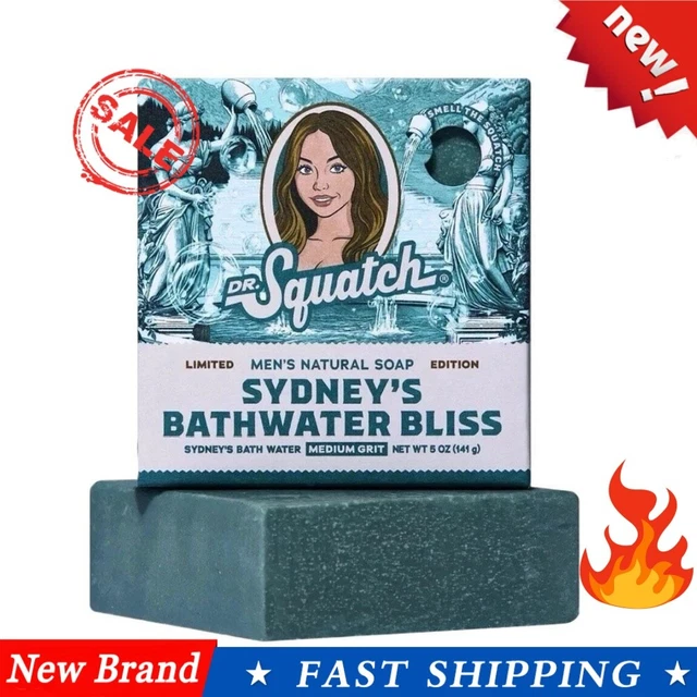 DR. SQUATCH SWEENEY'S Men's Soap -Sydney's Bathwater Bliss New £7.30 - PicClick UK