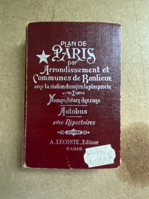 PLAN DE PARIS par arrondissement et communes de banliene EUR 11,61 ...