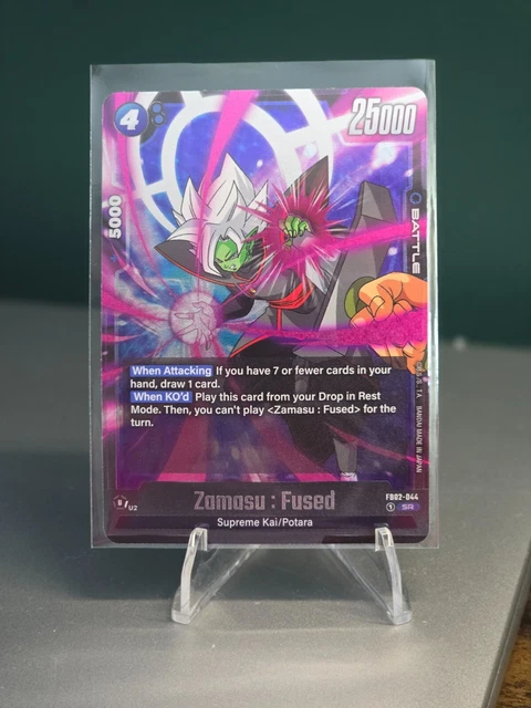 DRAGON BALL SUPER : Fusion World Zamasu : Fusionné FB02-044 SR aura flamboyante EUR 1,82 ...