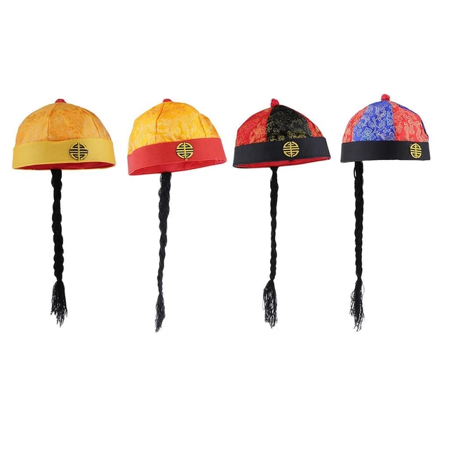 TRADITIONAL CHINESE CAP with Braid for Adults £6.48 - PicClick UK