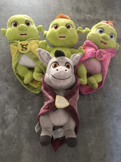 SHREK 4D BABY Plush Shrek Babies x3 and Donkey Baby Plush Universal ...