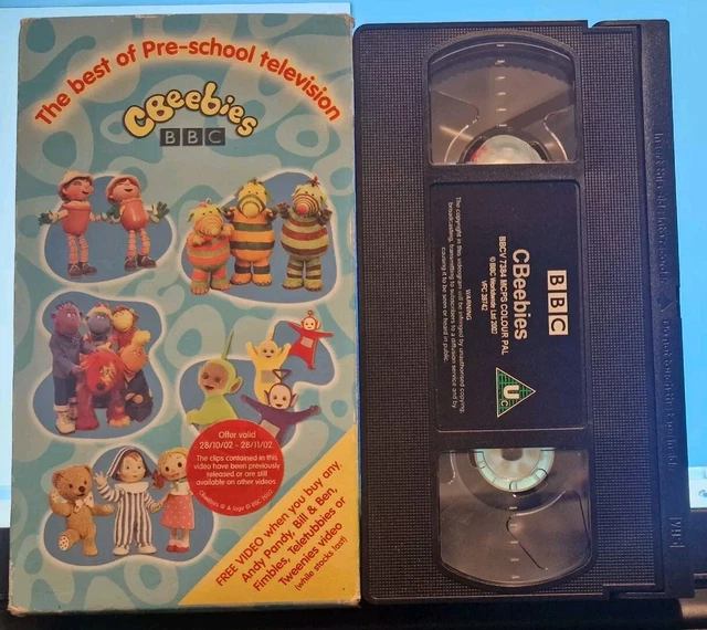 CBEEBIES THE BEST Of Pre-School Television VHS PROMOTIONAL CARDED CASE ...