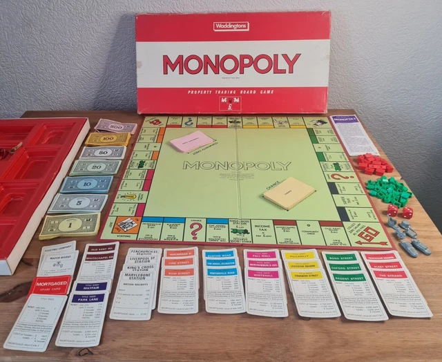 VINTAGE WADDINGTONS MONOPOLY Original Classic 1986 Board Game ...