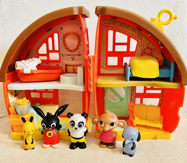 CBEEBIES BING BUNNY Playset House Figures Sula Pando Amma Flop ...