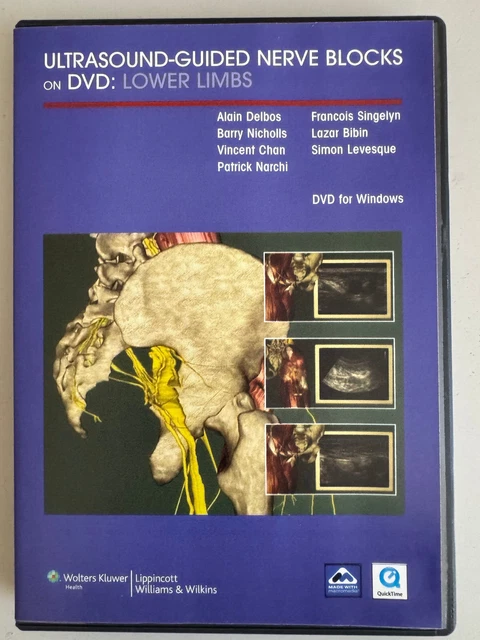 ULTRASOUND-GUIDED NERVE BLOCKS On Dvd: Lower Limbs - 2009 - Dvd-Rom $89 ...