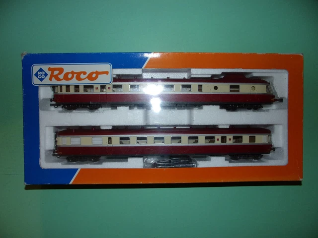 ROCO COFFRET AUTORAIL diesel RGP X2700 + remorque TEE 43033.2 NEUF EUR ...