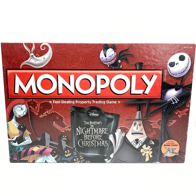 MONOPOLY THE NIGHTMARE Before Christmas Bonus Token Brettspiel (2015 ...