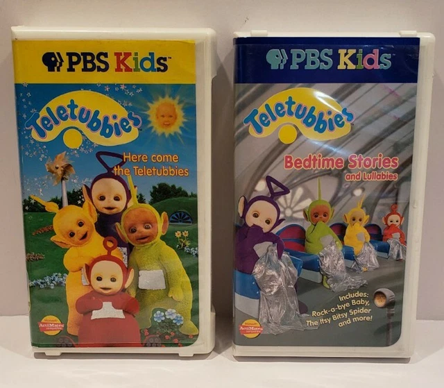 LOT OF 2 Teletubbies VHS- Here Come the Teletubbies, Bedtime Stories ...
